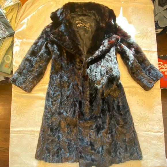 Mano Swartz | Jackets & Coats | Vintage Mano Swartz Brown Mink Paw Fur ...